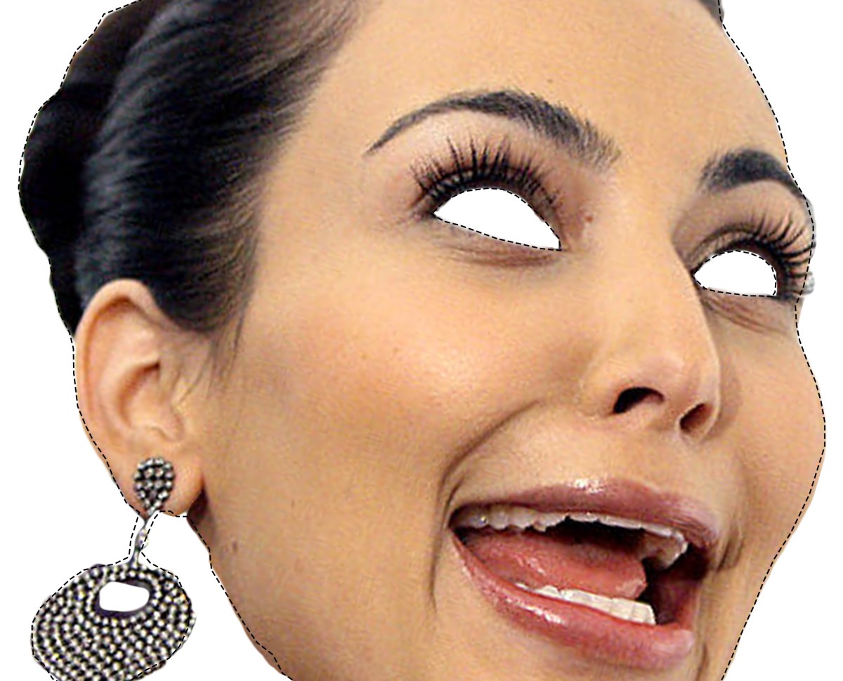 Kim Kardashian Crying Face: Kardashian Family Halloween Masks