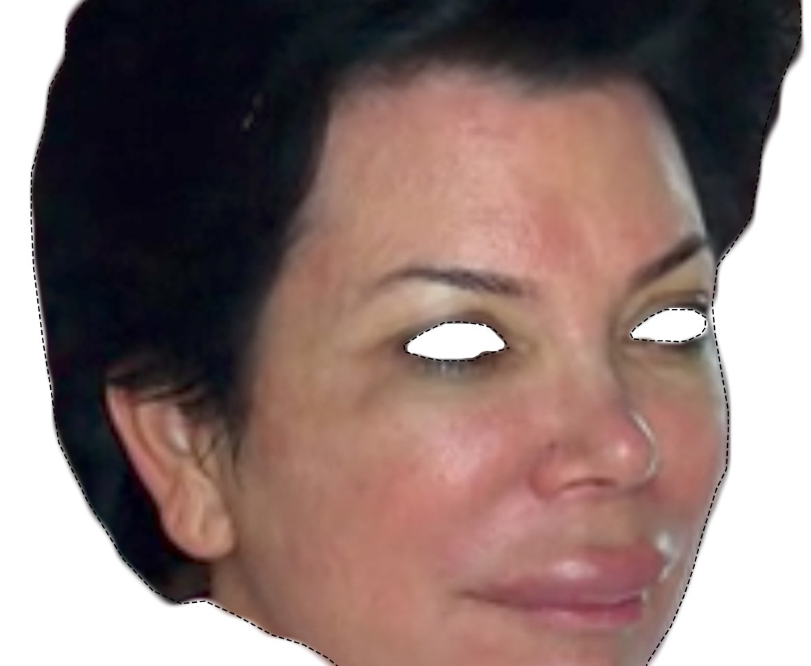 Kim Kardashian Crying Face: Kardashian Family Halloween Masks