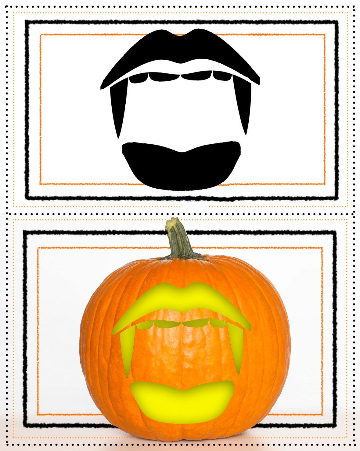 Pumpkin Mustache Templates