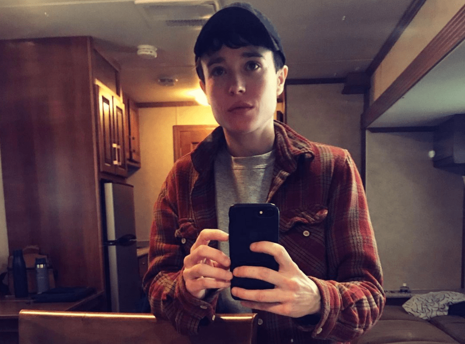 Elliot Page Reveals Abs in 1st Shirtless Photo, Swim Trunks | Life & Style