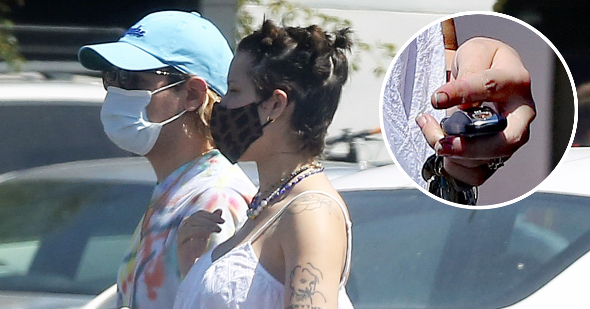 Pregnant Halsey Spotted With BF Alev Aydin Wearing Engagement Ring