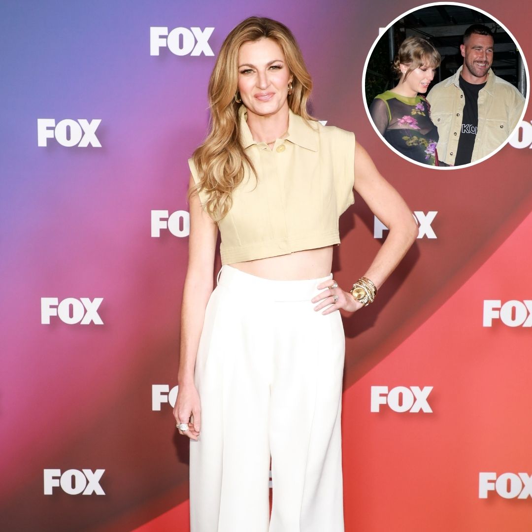 Erin Andrews Reacts to Setting Up Taylor Swift, Travis Kelce | Life & Style