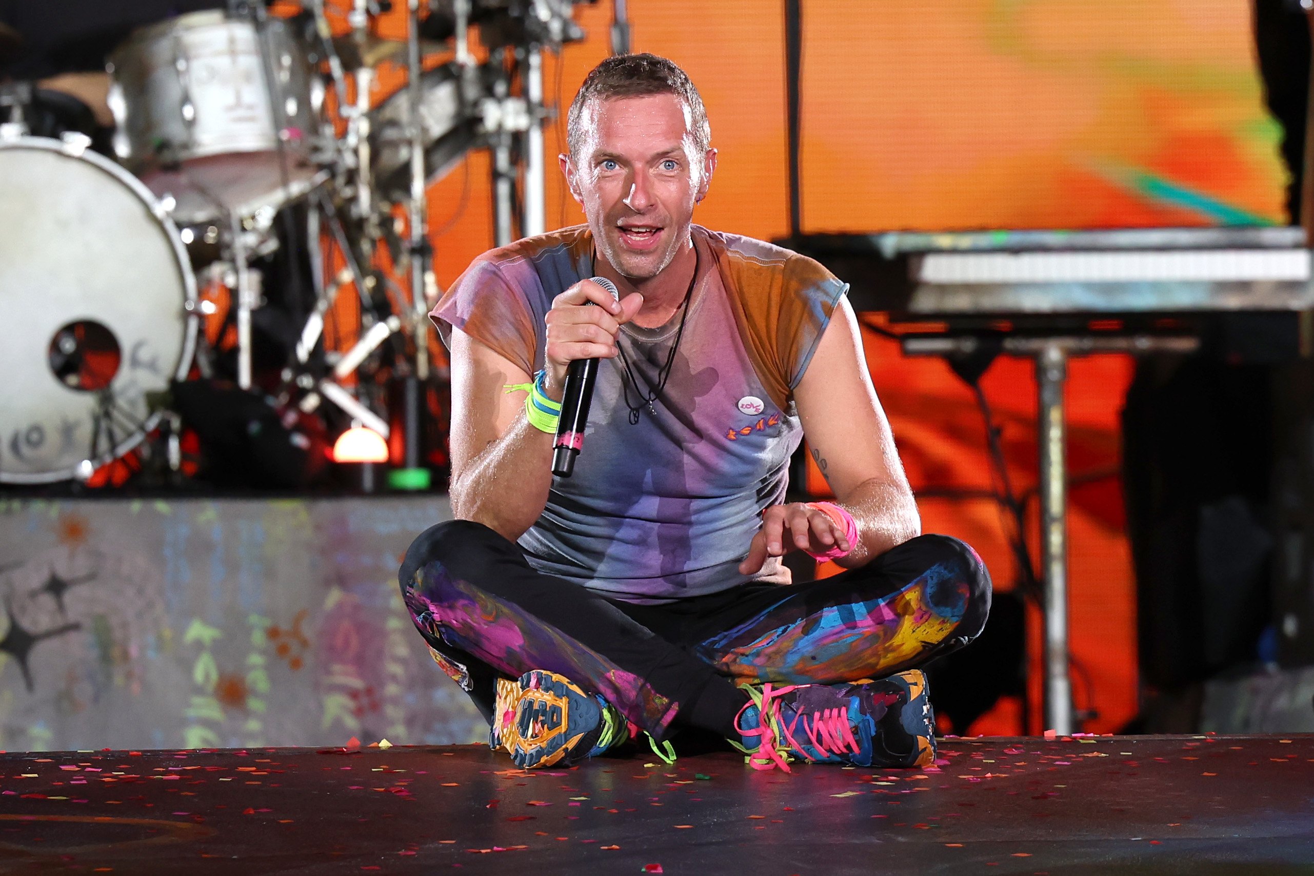 Chris Martin Falls Through Trap Door During Coldplay Concert | Life & Style