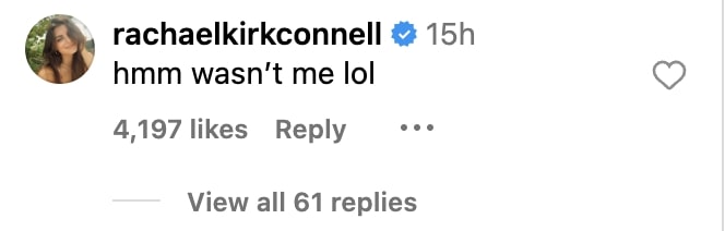 Rachael Kirkconnell Shuts Down Rumor She Was Spotted With Matt James ...
