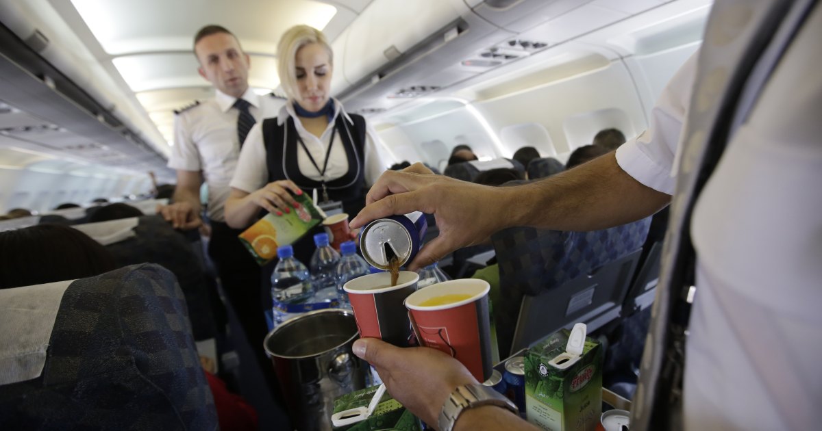 How to Make DIY Airplane Cocktails Using the Beverage Cart | Life & Style